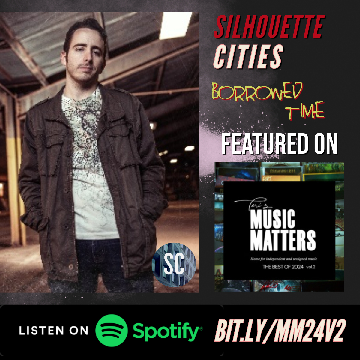 'Borrowed Time' on Indie Spotify Playlist Music Matters Best of 2024
